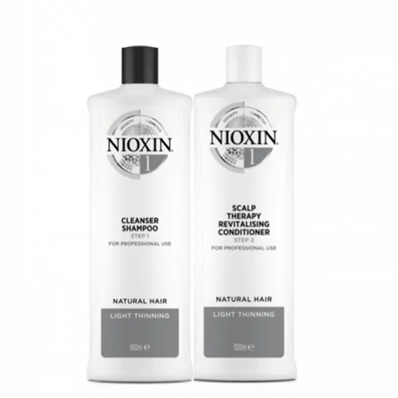 1000ml Nioxin System 1 Shampoo and Conditioner Pack for Sale Online