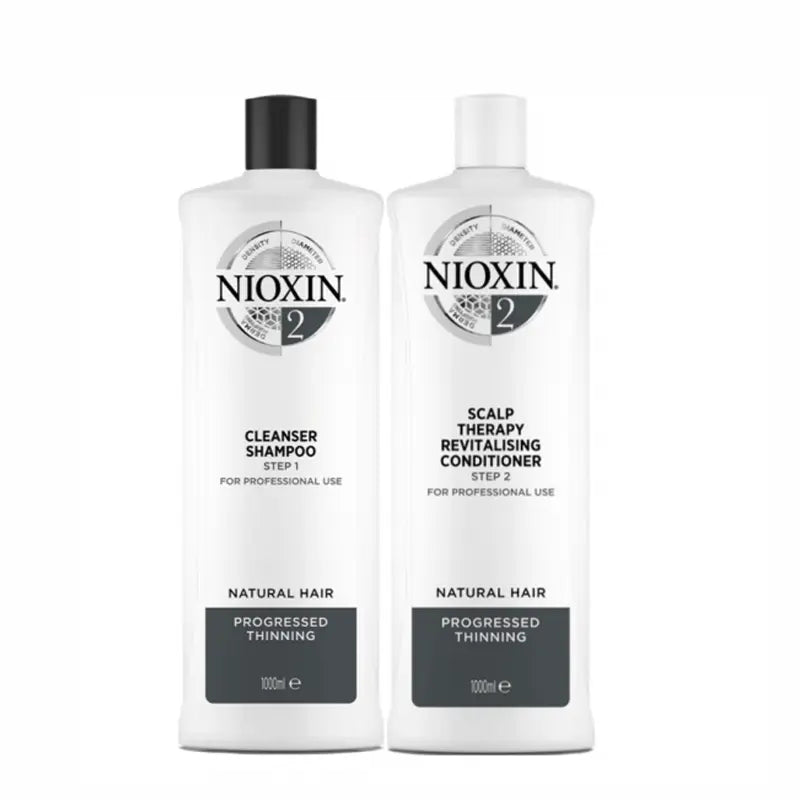 1000ml Nioxin System 2 Shampoo and Conditioner Pack for Sale Online