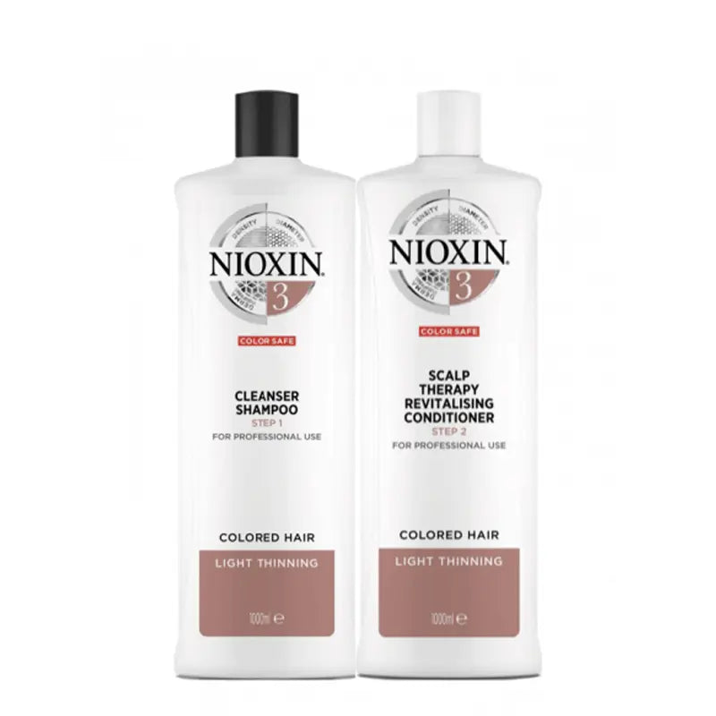 1000ml Nioxin System 3 Shampoo and Conditioner Pack for Sale Online